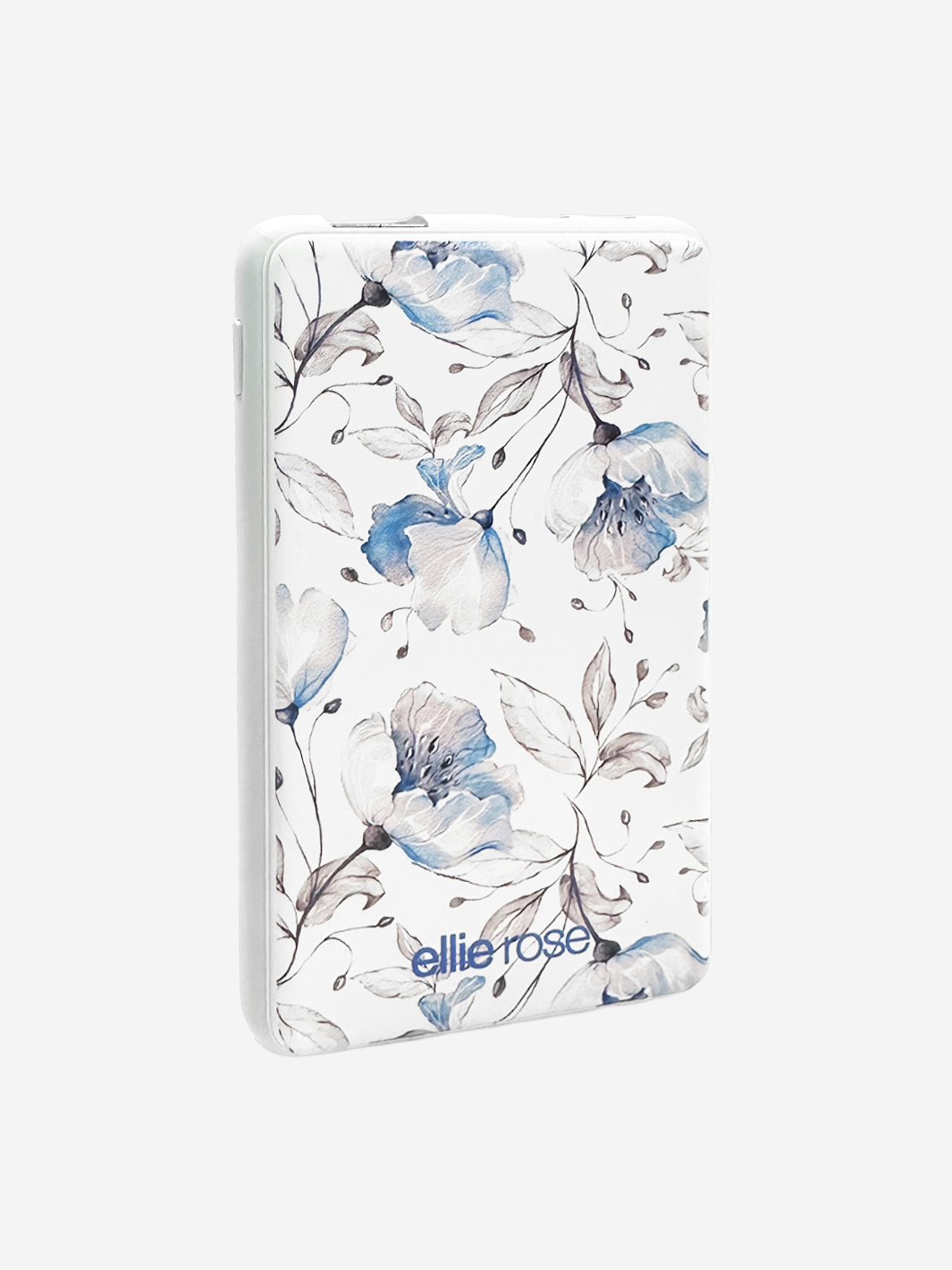 Blue Floral Power Bank - 5000mAh | Ellie Rose